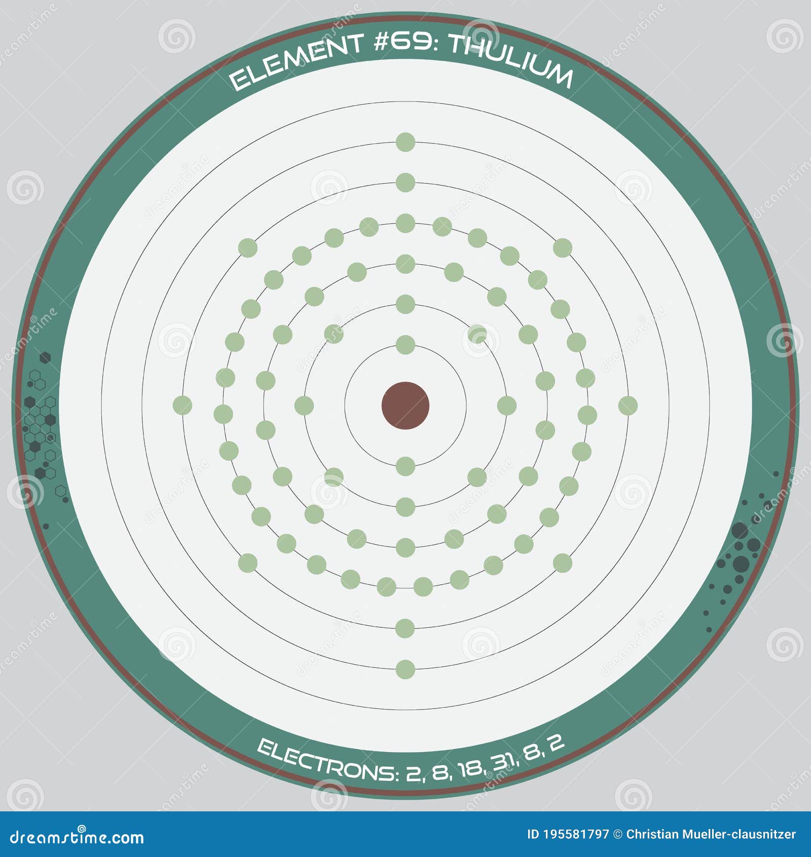 Detailed Infographic of Thulium Stock Vector - Illustration of periodic ...
