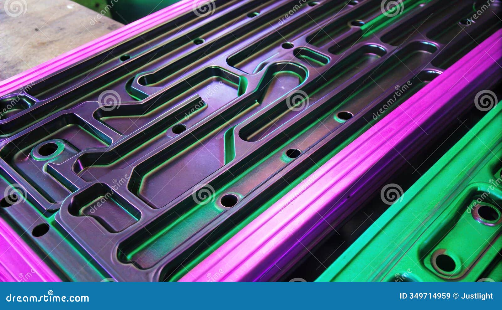 A Detailed Inspection View of a Molds Cooling Channels Optimized for ...