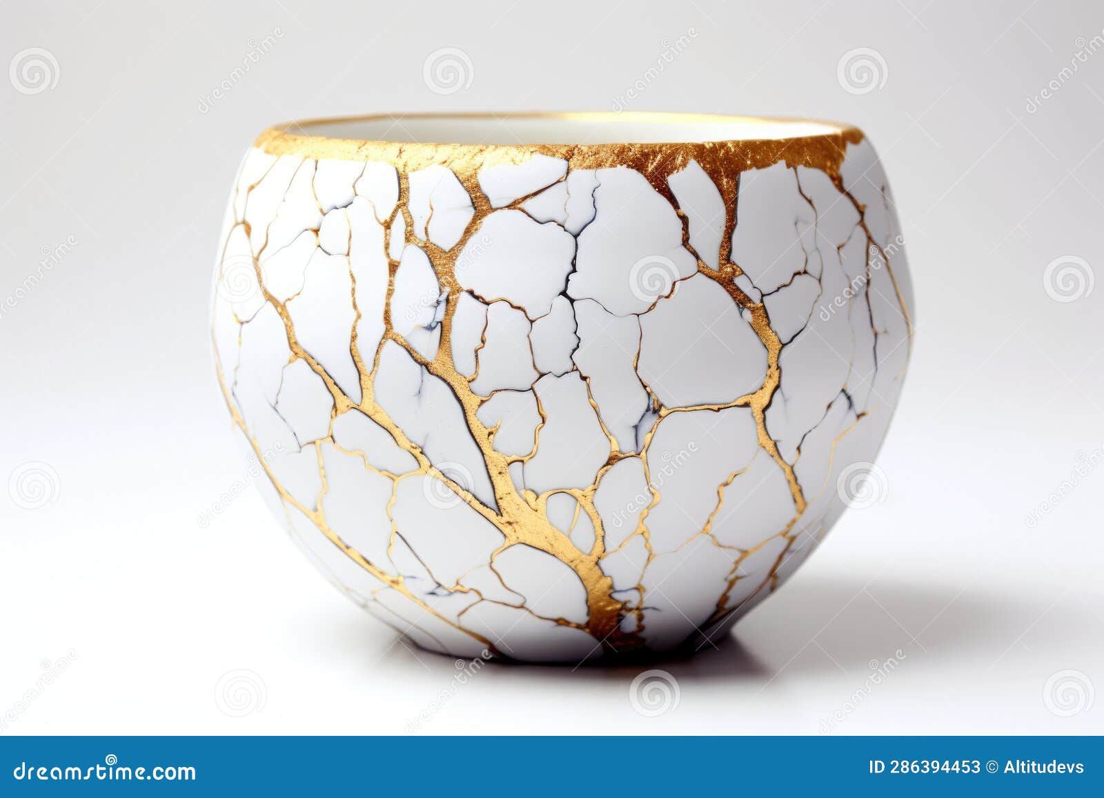 Detailed Kintsugi Crack Pattern on Tea Cup Stock Image - Image of ...
