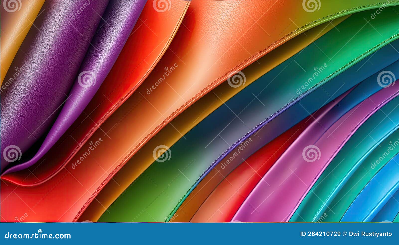 Detailed Leather Texture with Rainbows Color Stock Illustration ...