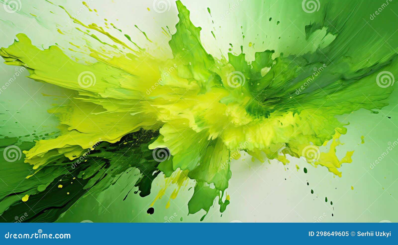 Detailed Lime and Olive Abstract Texture. Splashes of Green and Light ...