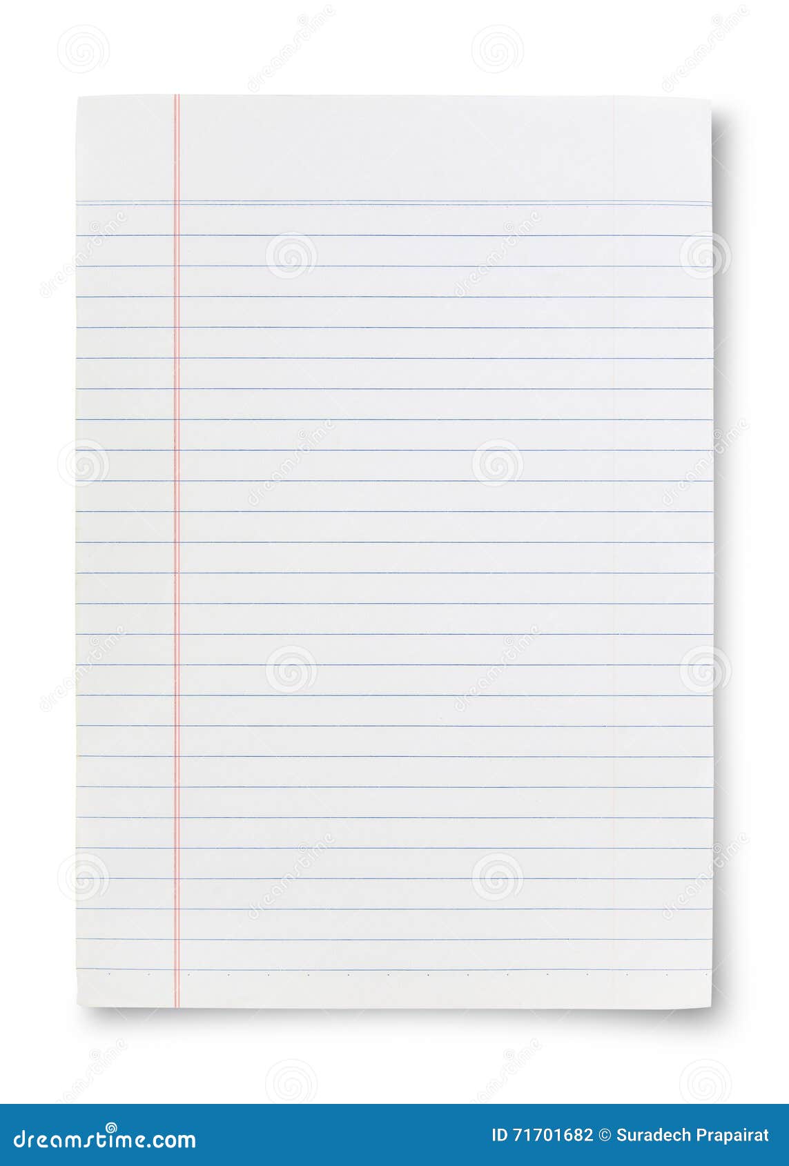 Detailed Lined Paper Texture, Isolated Stock Photo - Image of memo ...