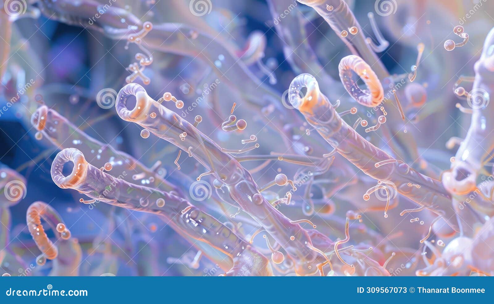 Macro Image Displays Small Bacteria with Thin Cell Walls and Linear ...