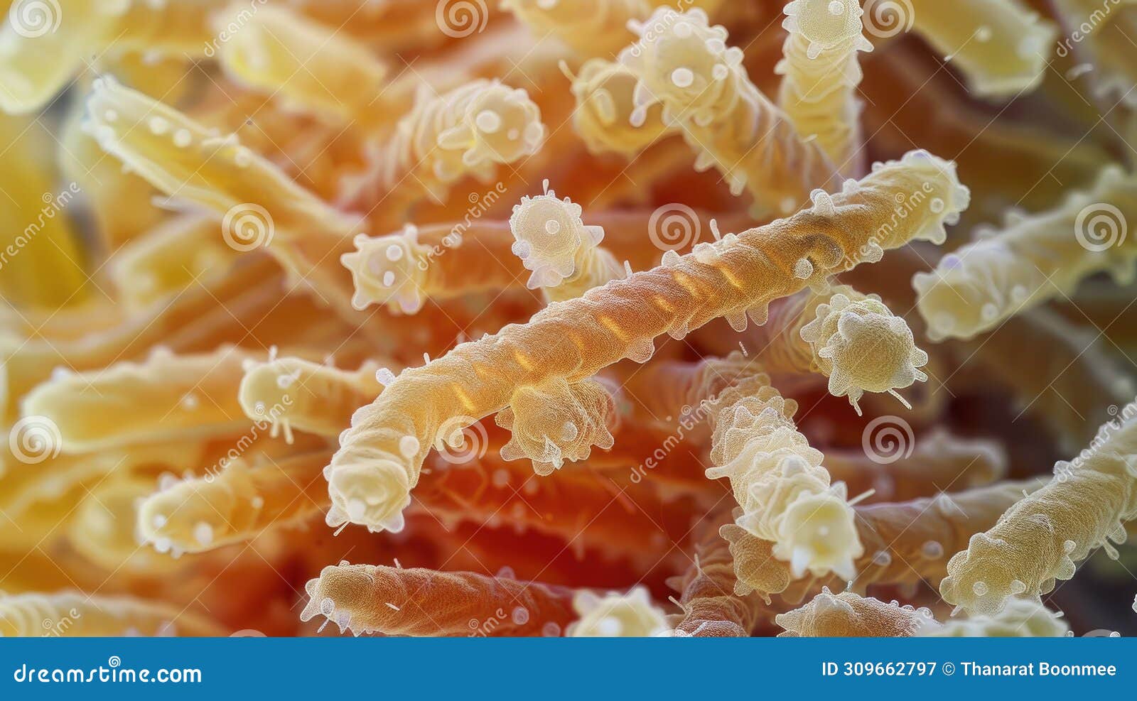 Macro Image Displays Small Bacteria with Thin Cell Walls and Linear ...