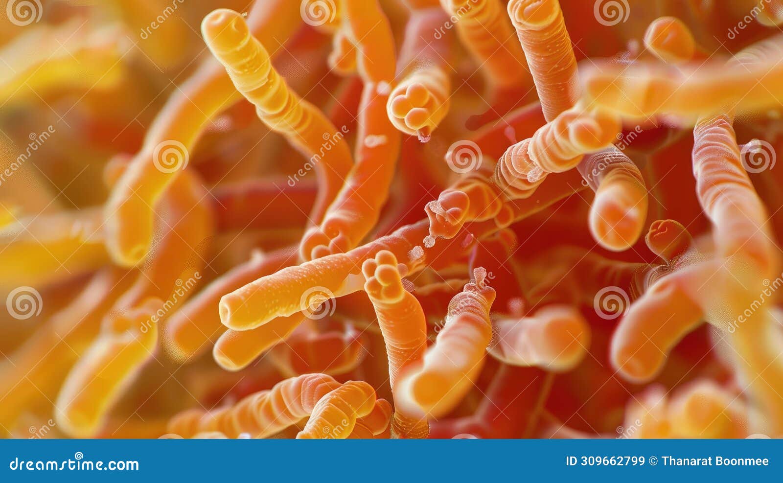 Macro Image Displays Small Bacteria with Thin Cell Walls and Linear ...