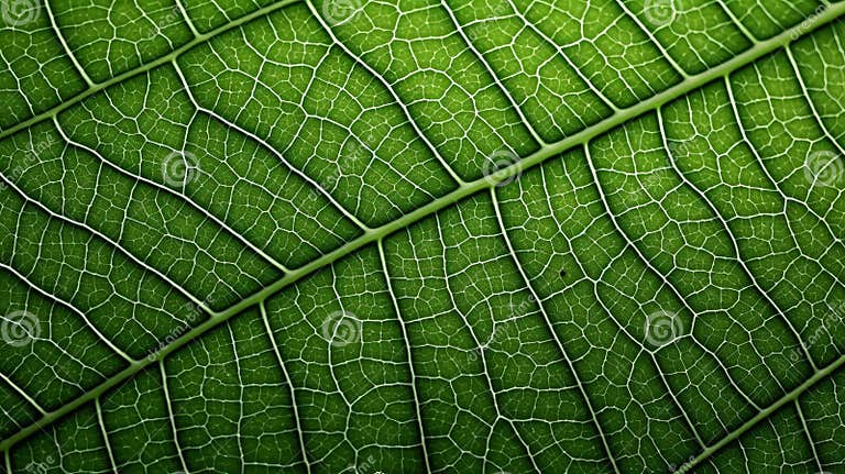 Detailed Macro Leaf Vein Pattern Stock Illustration - Illustration of ...