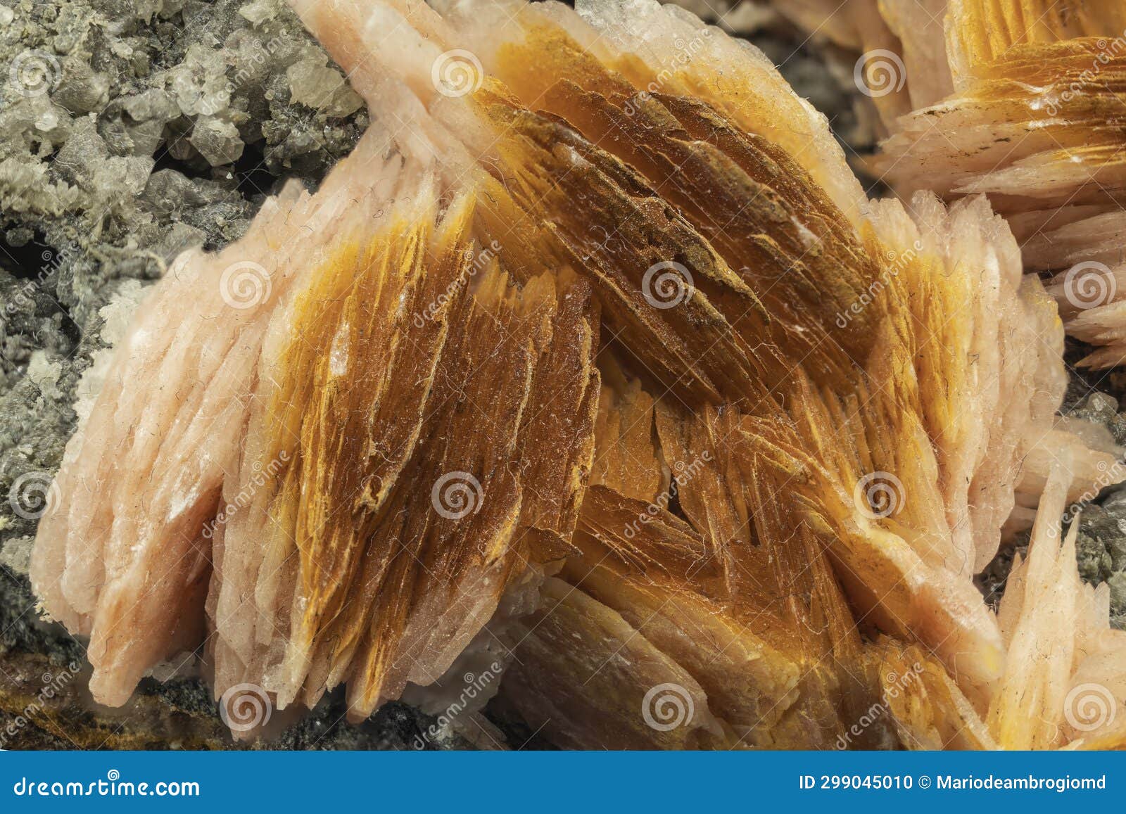 Detailed Macro View of Barite Crystal, Showcasing Its Unique Structure ...