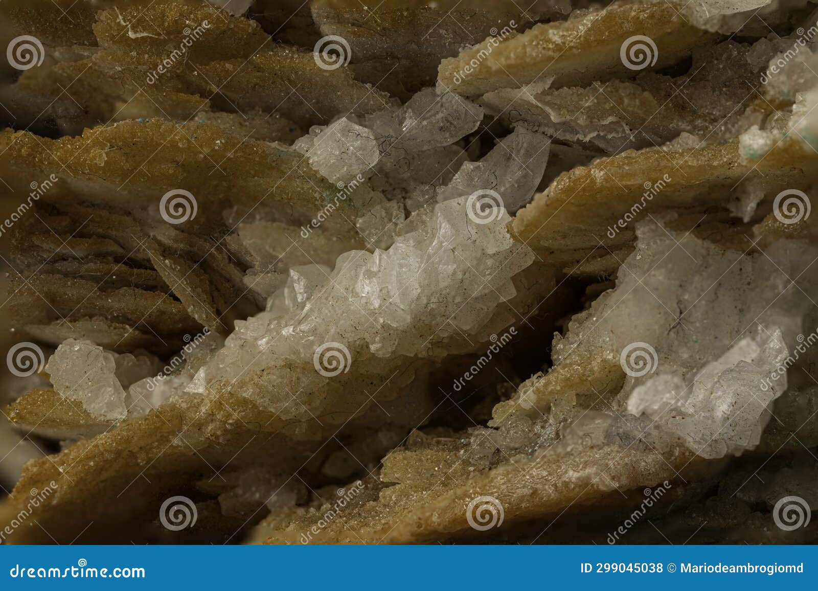 Detailed Macro View of Barite Crystal, Showcasing Its Unique Structure ...