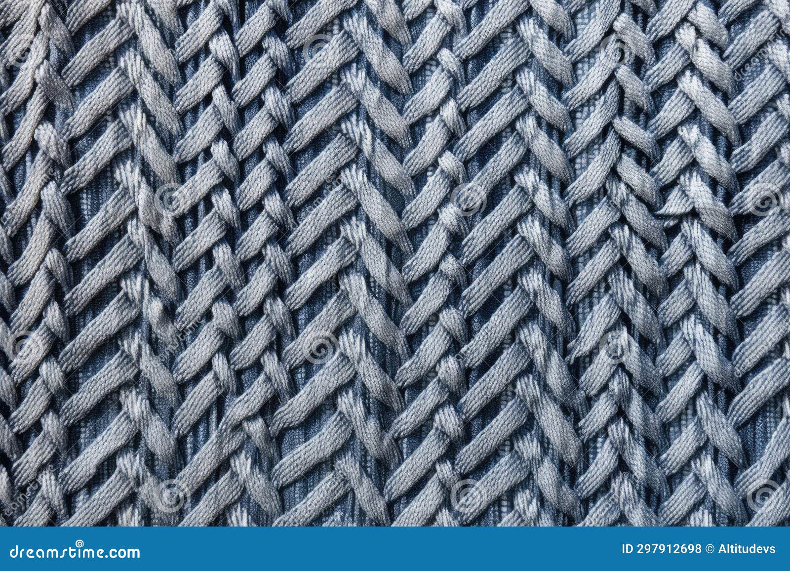 Detailed Macro View of Bleached Denim Weave Stock Photo - Image of ...