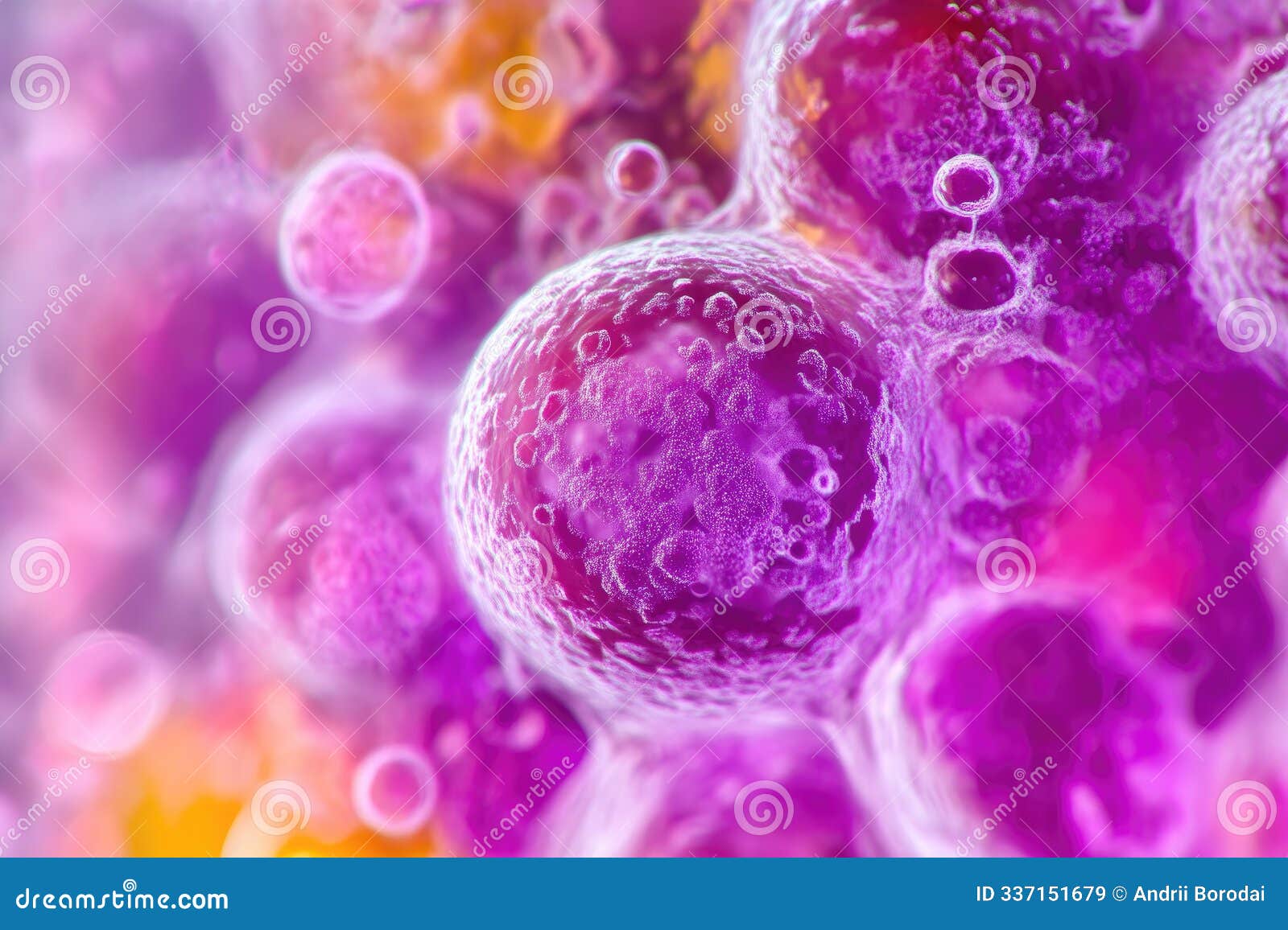 Detailed Macro View of Fat Cells Structure. Stock Illustration ...