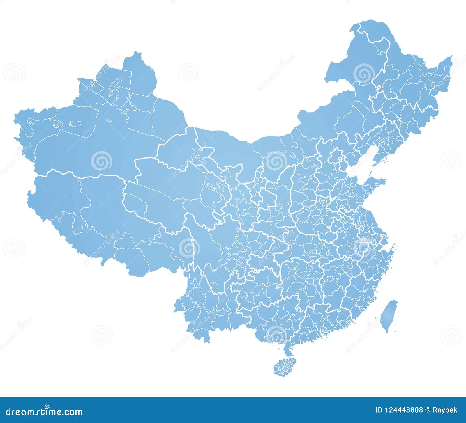 Map of China stock illustration. Illustration of chinese - 124443808