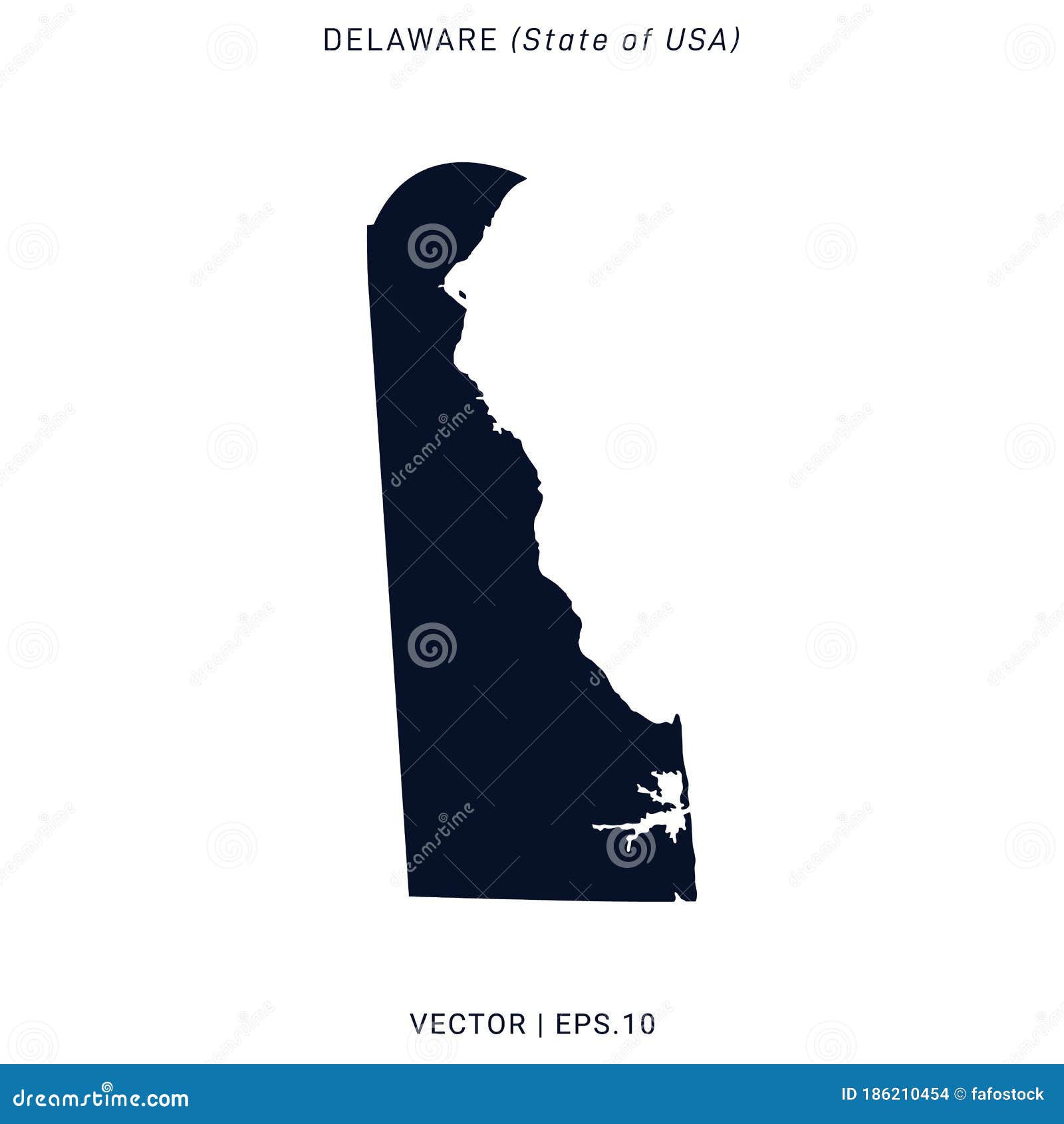 Map of Delaware Vector Design Template Stock Vector - Illustration of ...
