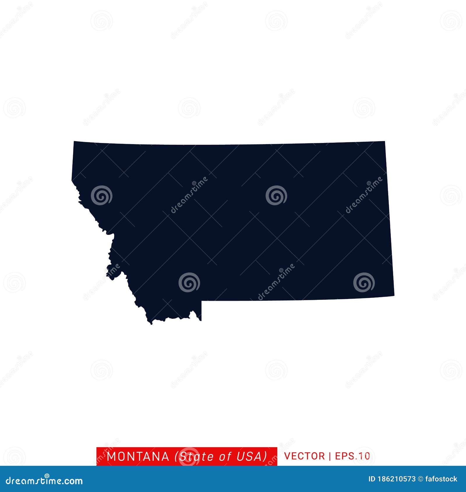 Map of Montana Vector Design Template Stock Vector - Illustration of ...