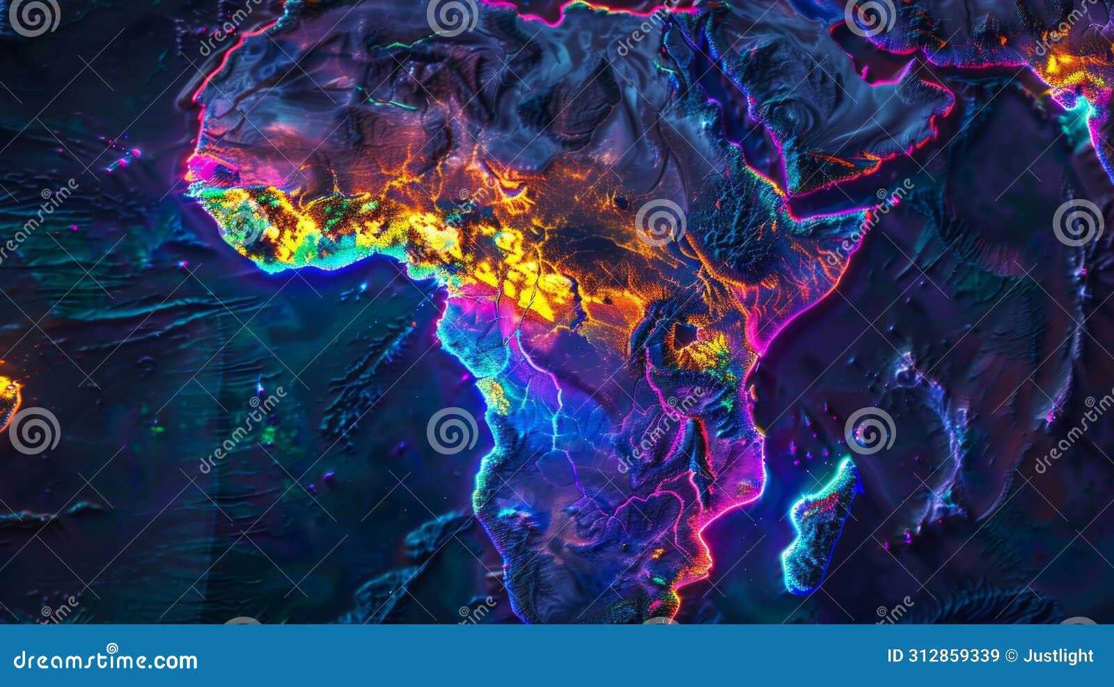 A Detailed Map Showcasing the World with Distinct Colors Representing ...