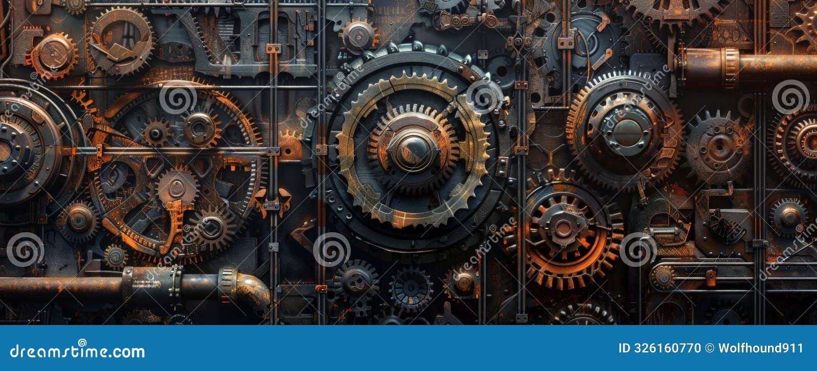 A Detailed Mechanical Background Featuring The Inner Workings Of A ...