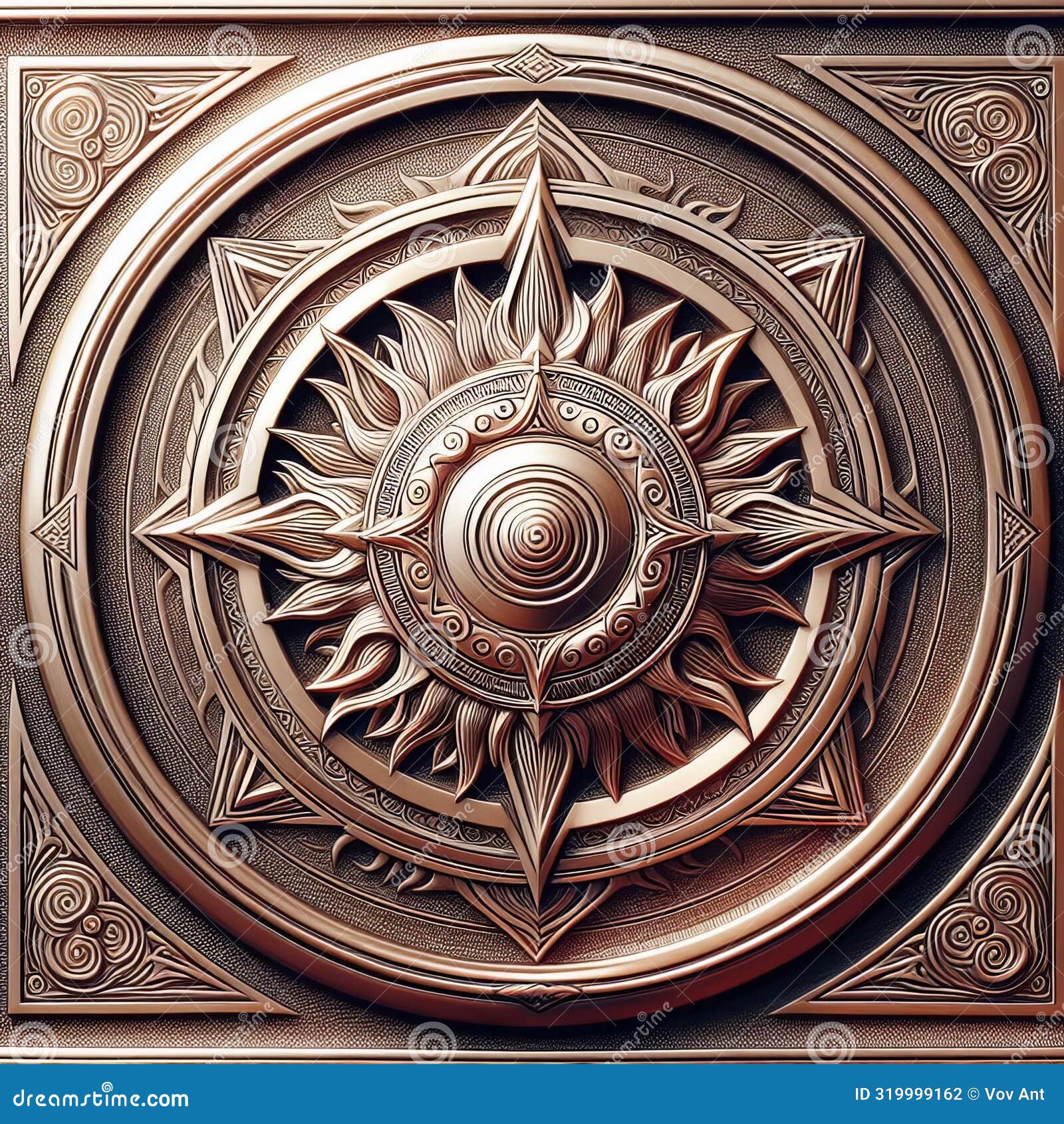 136 36. Detailed Metal Engraving Mythological Symbol Stock Photo ...