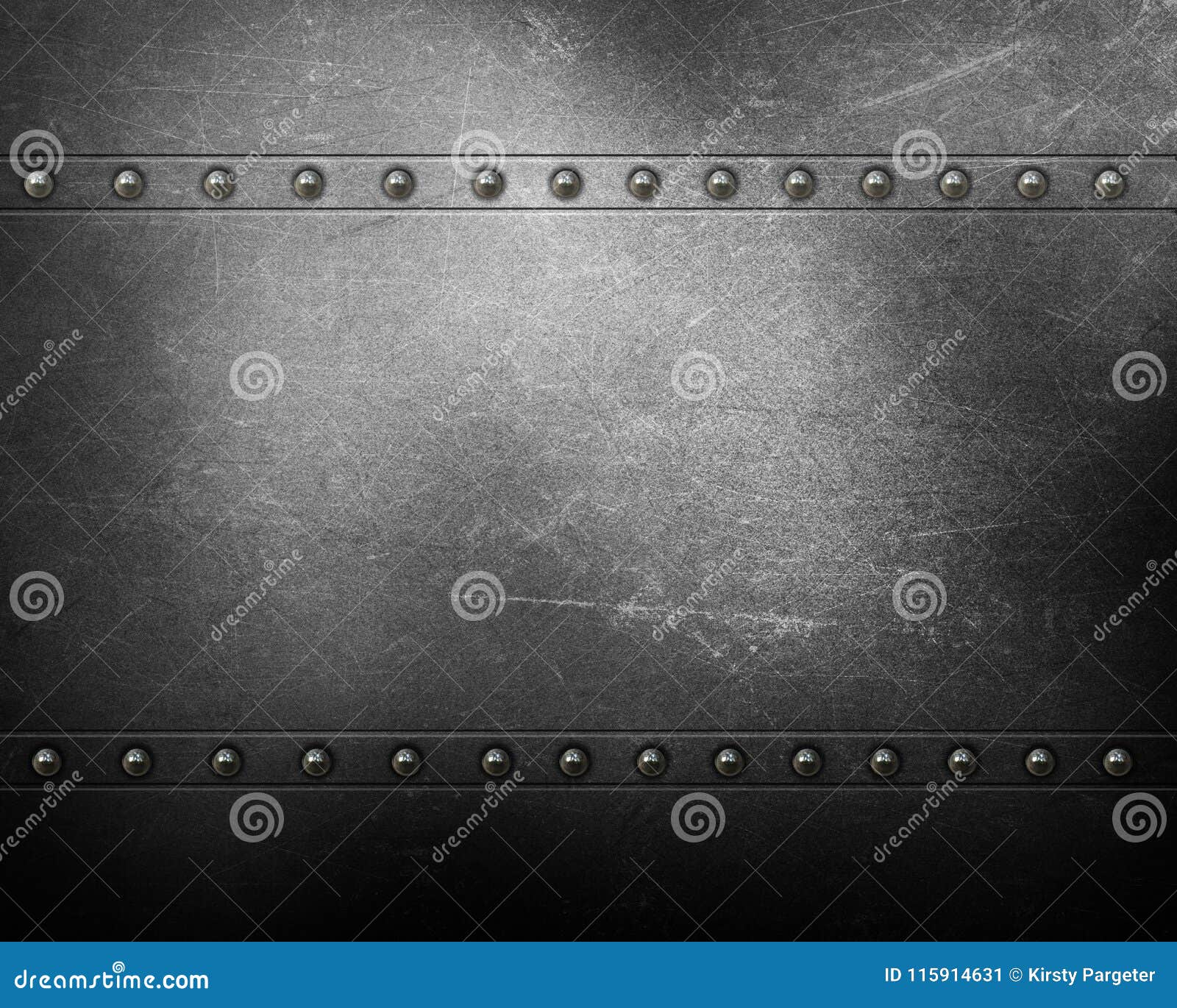 Metal Texture Background with Rivets Stock Illustration - Illustration ...