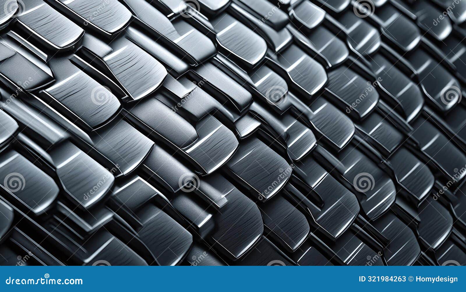 Detailed Metallic Scale Armor Texture Stock Illustration - Illustration ...