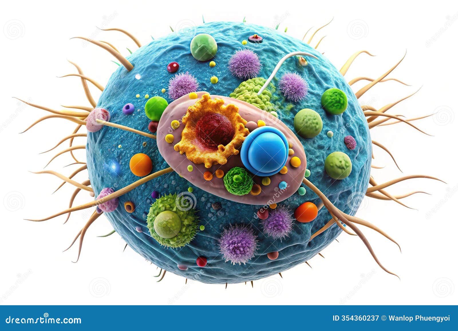 Detailed Microscopic Anatomy of Vibrio Cholerae Bacteria a Visual Guide ...