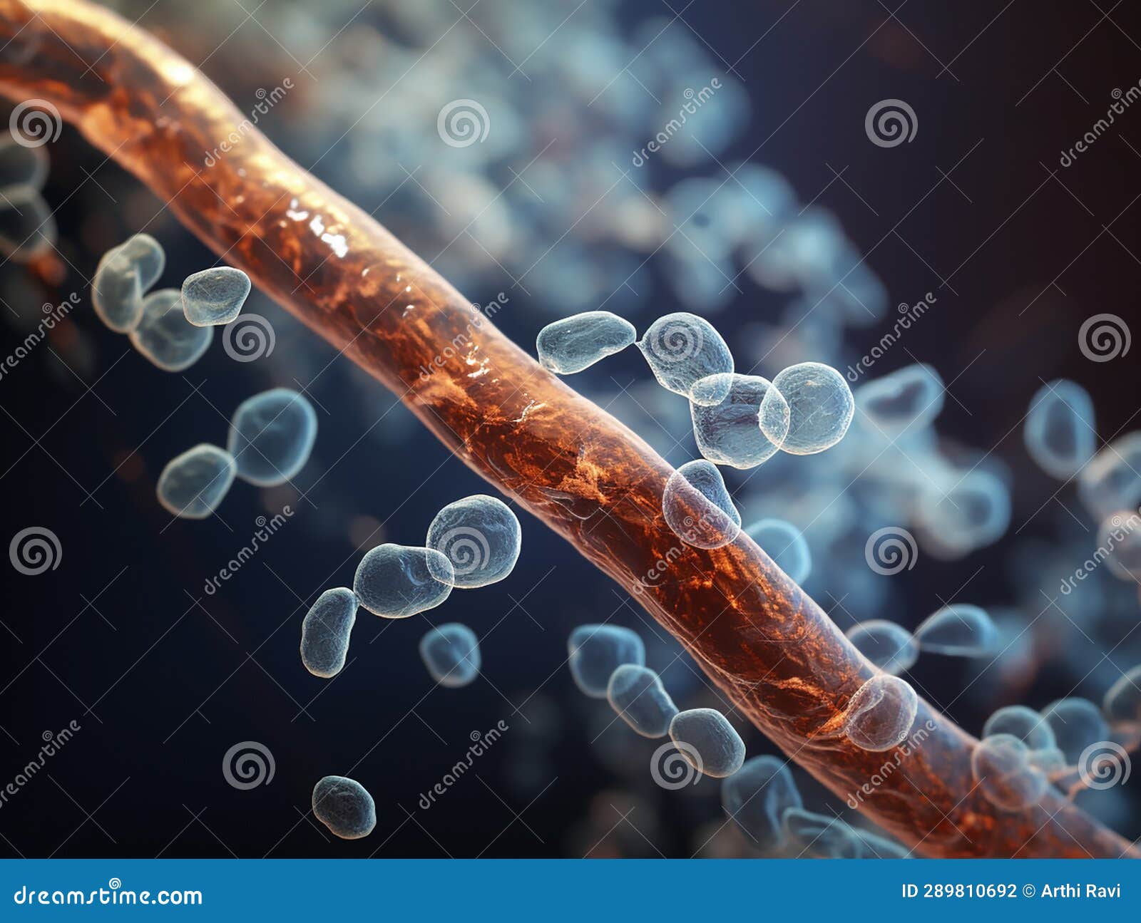Detailed Microscopic Image of Bacillus Anthracis Stock Illustration ...