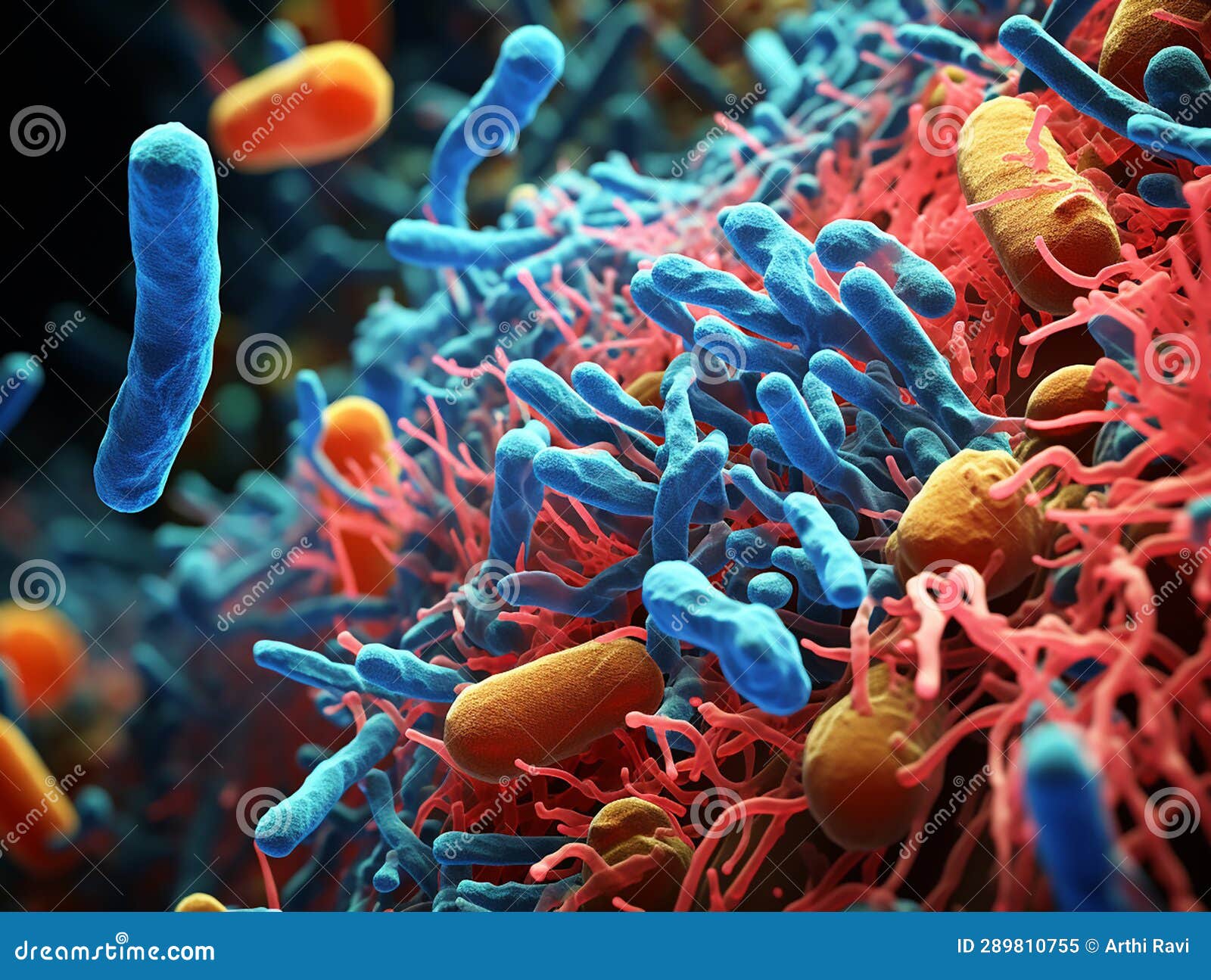 Detailed Microscopic Image Of Bacillus Anthracis Royalty-Free Stock ...