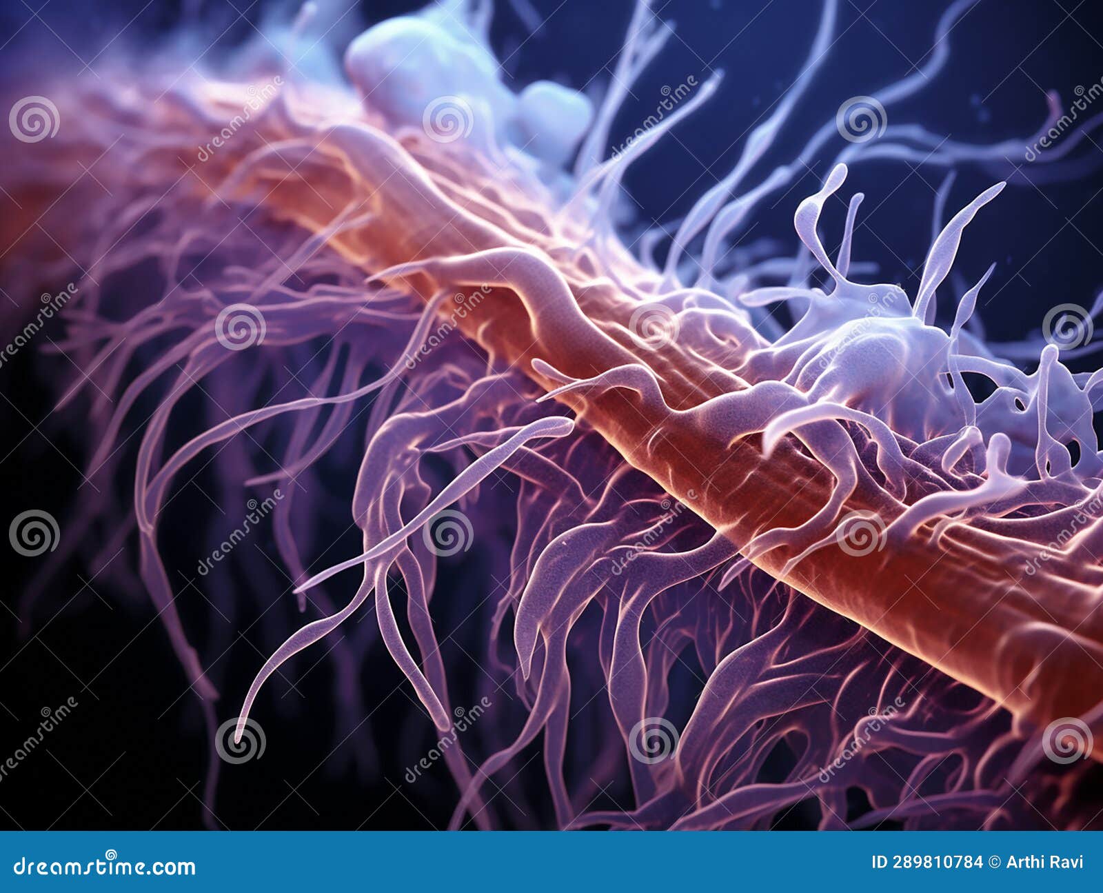 Detailed Microscopic Image Of Bacillus Anthracis Stock Photography ...
