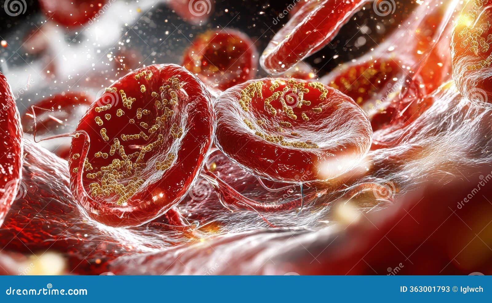 Detailed Microscopic View Of Blood Platelets Clustering During Clotting ...