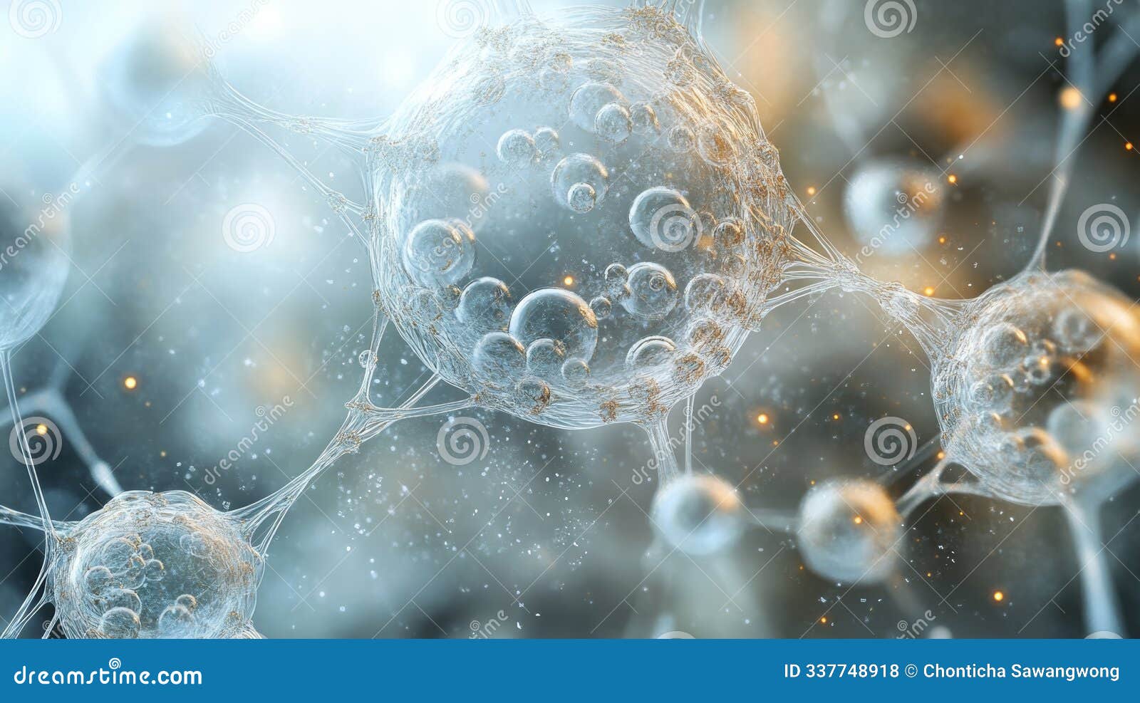 Detailed Microscopic View of Cells Showcasing Their Intricate ...