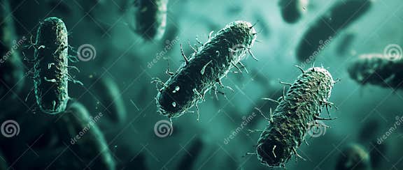 Detailed Microscopic View of Microorganisms in a Laboratory Setting ...