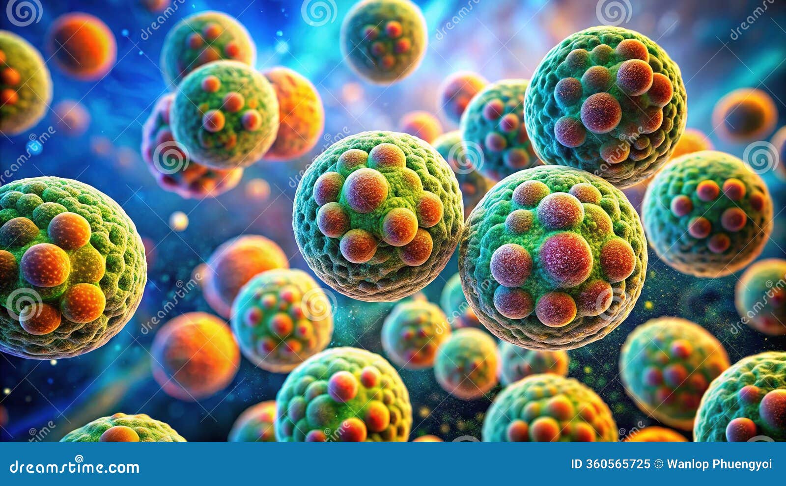Detailed Microscopic View of Yeast Budding a HighMagnification Image of ... Detailed Microscopic View of Yeast Budding a HighMagnification Image of ...