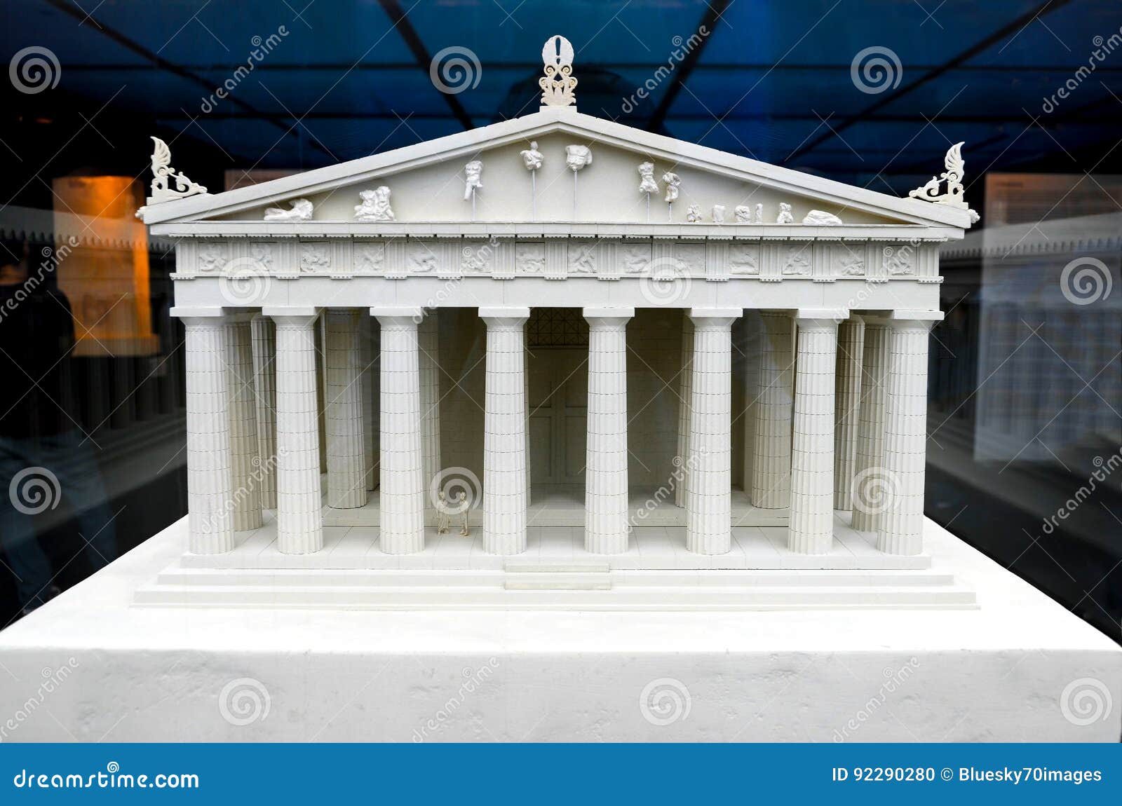 Detailed Miniature Model of Parthenon Editorial Image - Image of ...