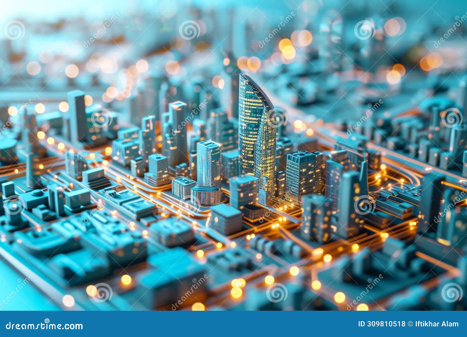 A Detailed Model of a City Showcasing a Multitude of Buildings and ...