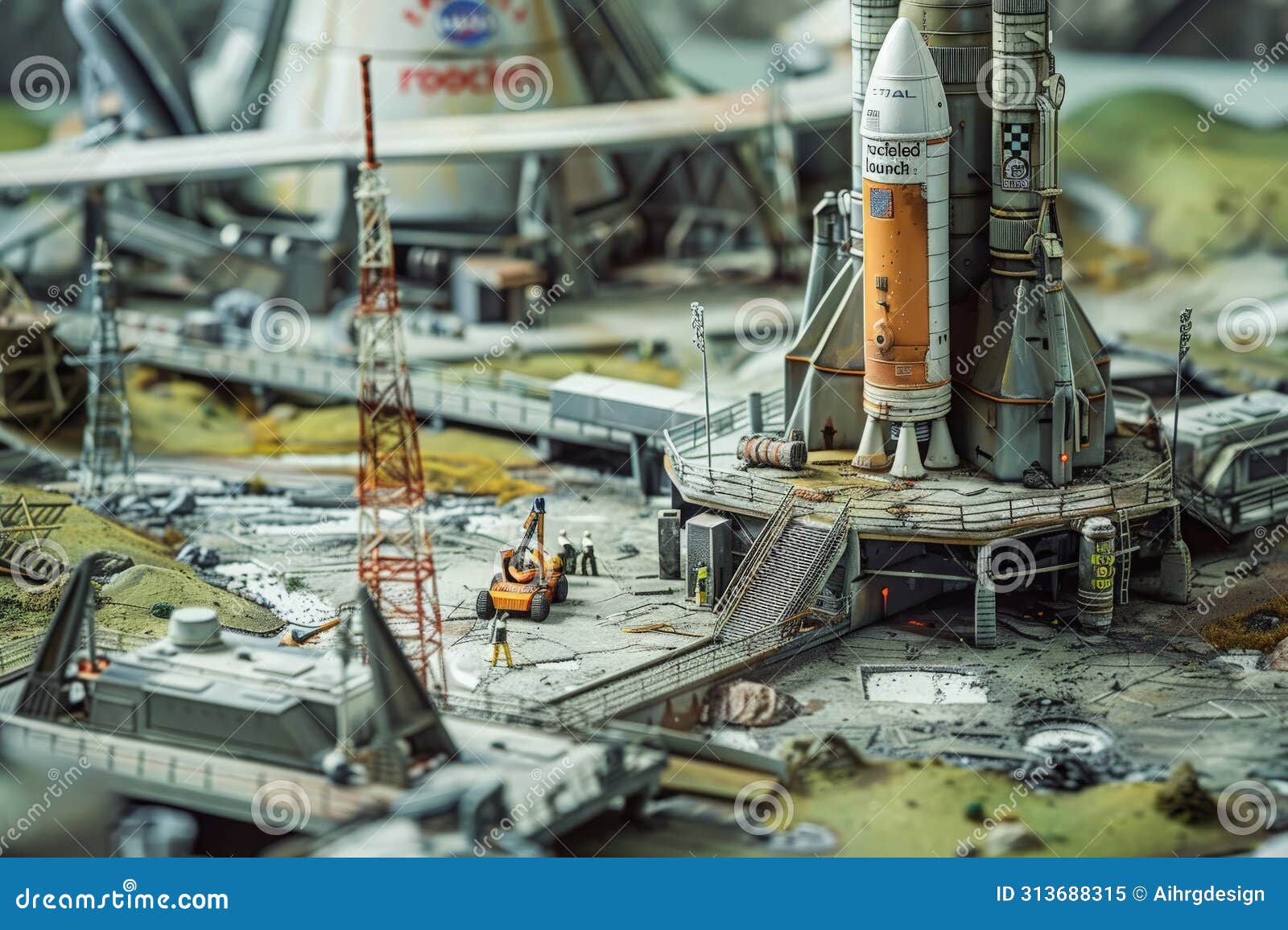 Miniature Space Shuttle Embarking on Epic Voyage Stock Illustration ...