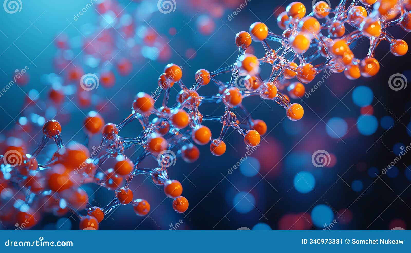 A Detailed Molecular Model of Insulin, Showing the Complex Folding and ...