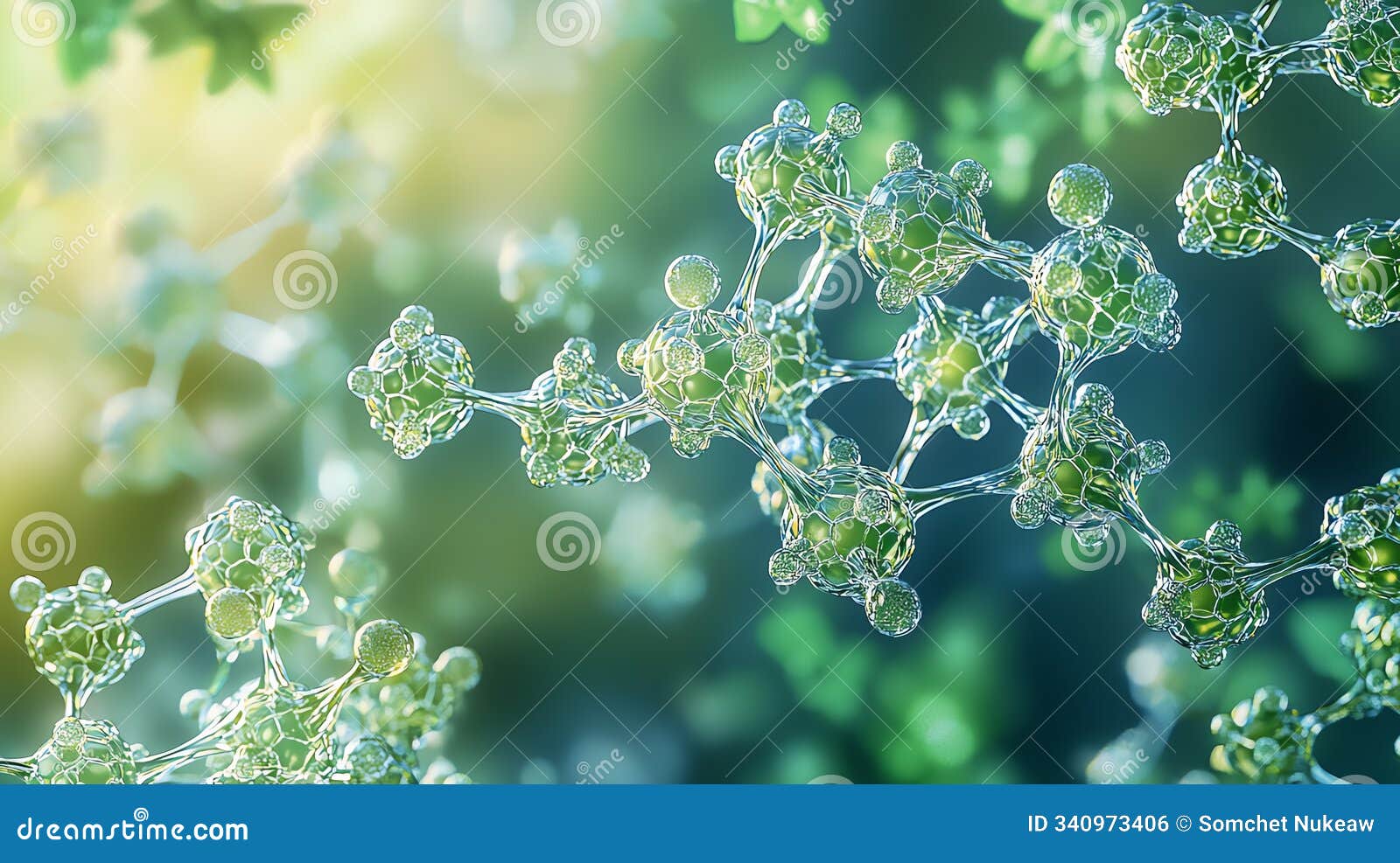 A Detailed Molecular Rendering of a Chlorophyll Molecule, with the ...