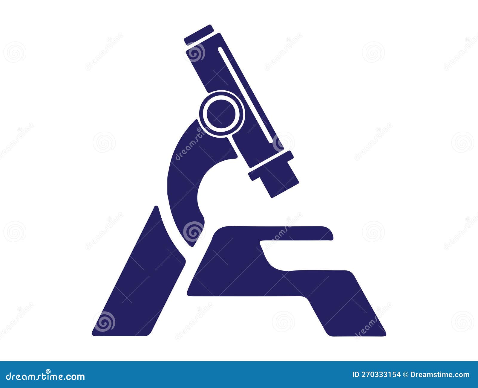 Detailed Monocular Microscope with Three Objectives Icon Vector ...