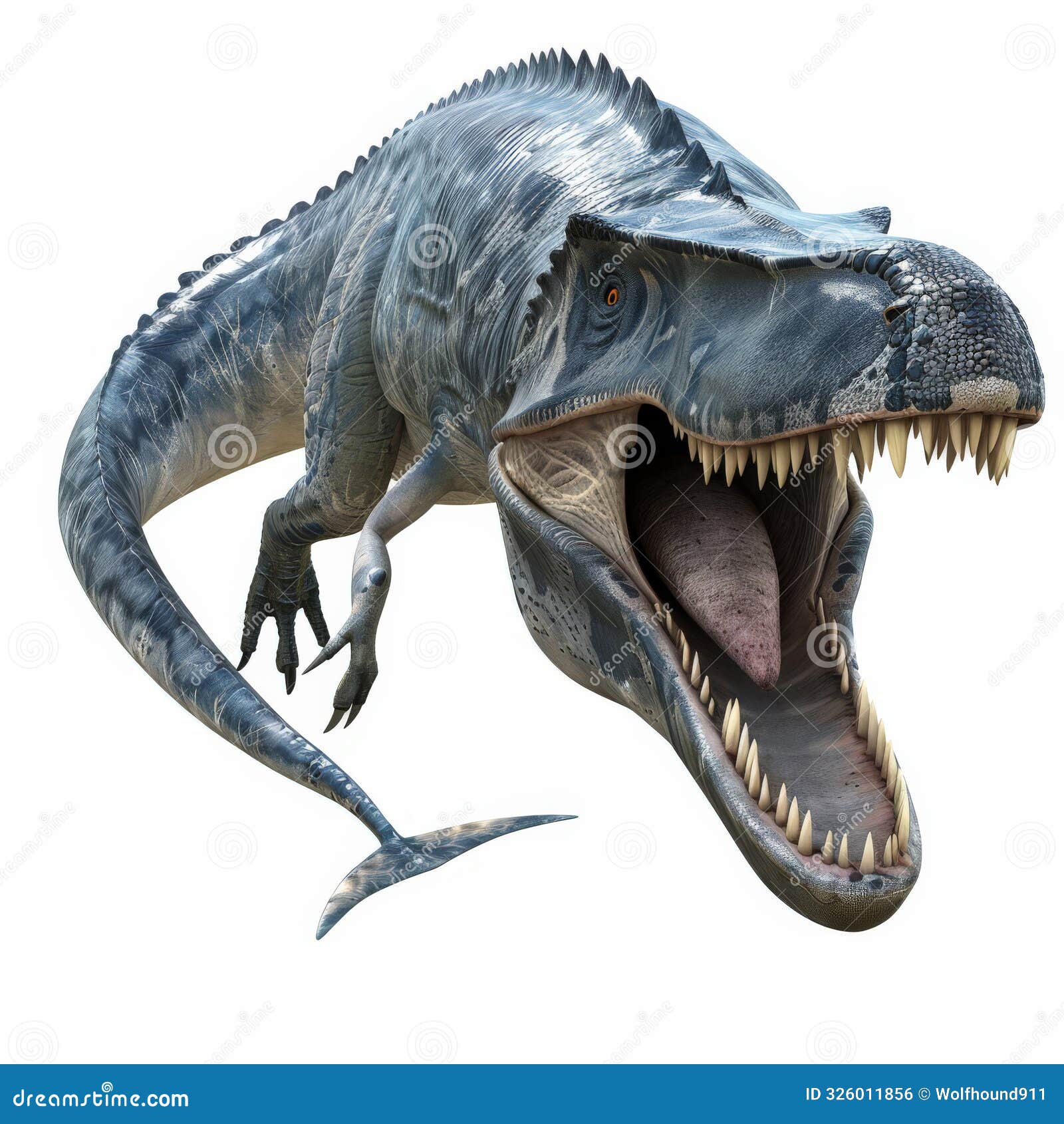 A Detailed Mosasaurus with Its Streamlined Body and Sharp Teeth ...
