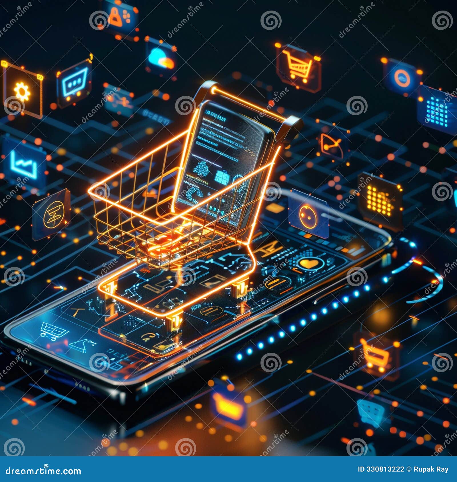 Detailed Network Topology Graceful Data Pathways Interwoven Like a ...