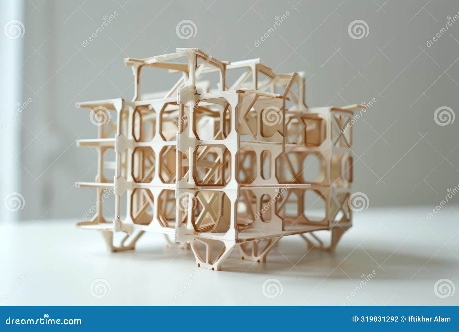 Detailed Paper Model of a Building, Showcasing Intricate Craftsmanship ...