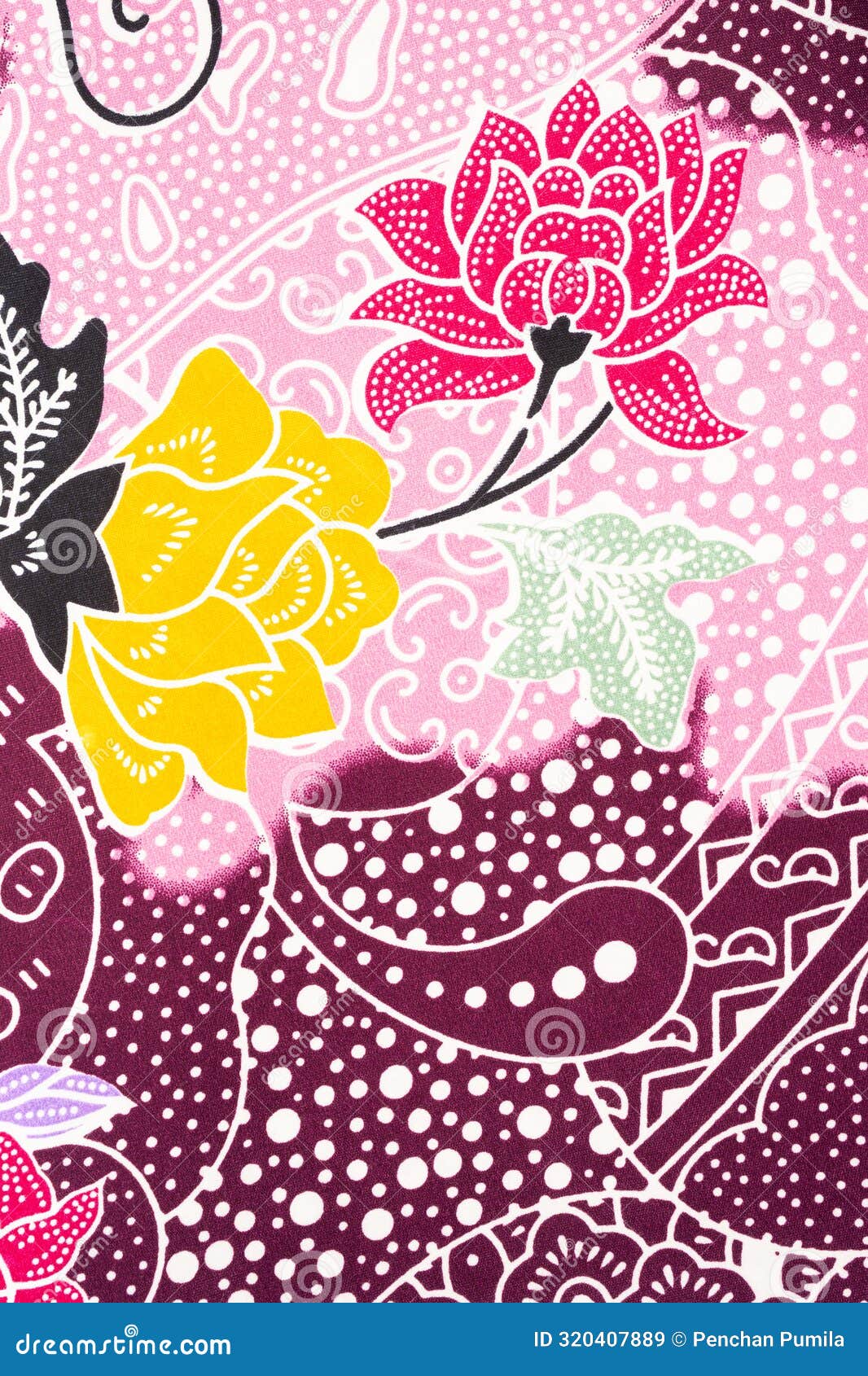 The Detailed Patterns of Indonesia Batik Cloth Stock Image - Image of ...