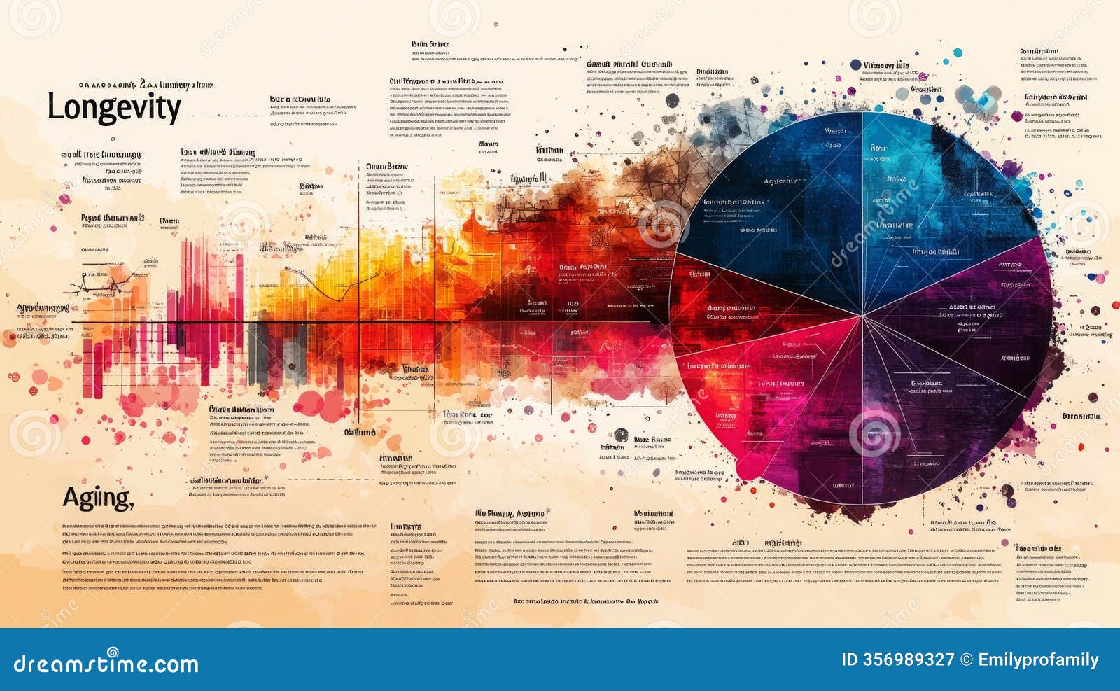 A Detailed Pie Chart Illustrating Various Contributing Factors To Aging ...