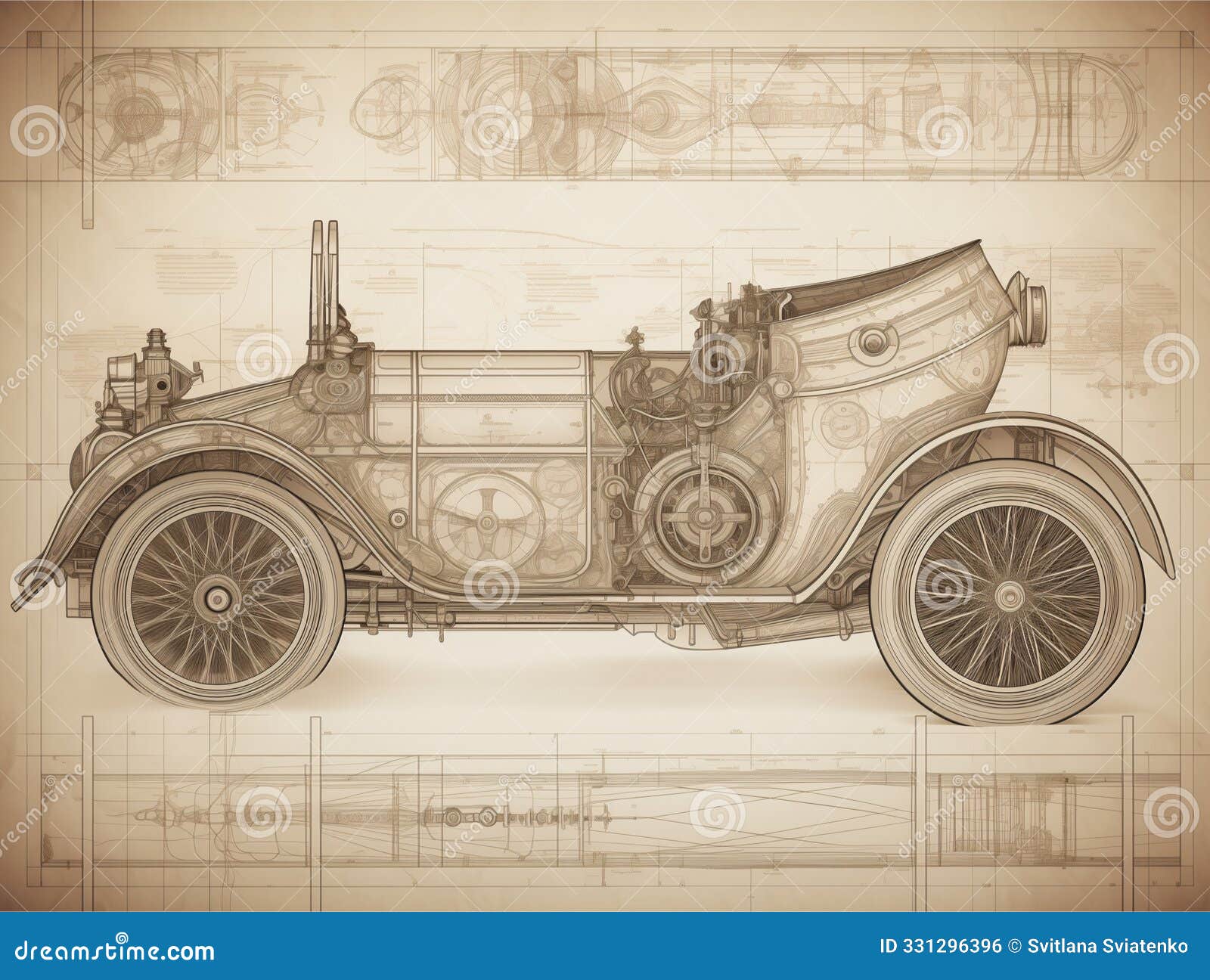 Close-up of an Antique Steam Engine with a Complex Mechanical Design ...