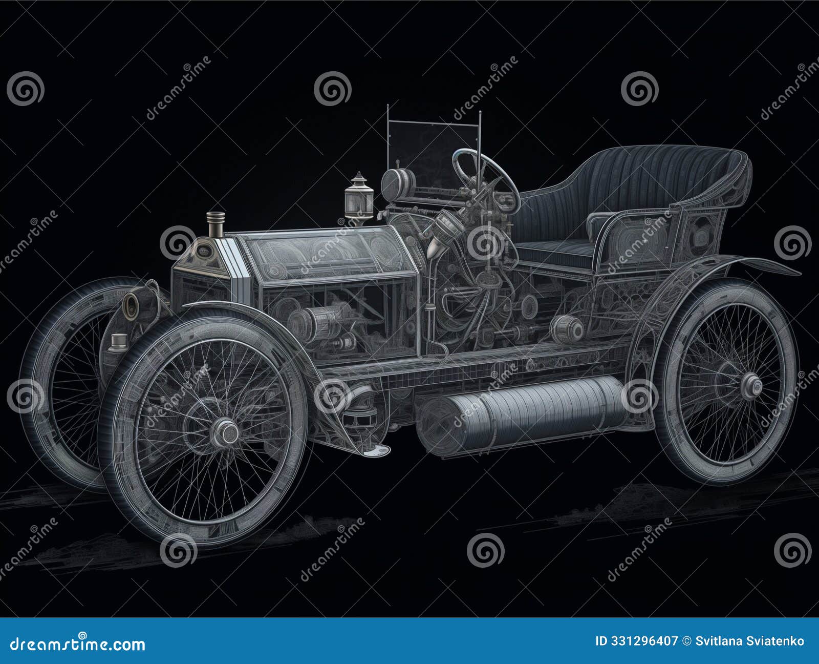 Close-up of an Antique Steam Engine with a Complex Mechanical Design ...