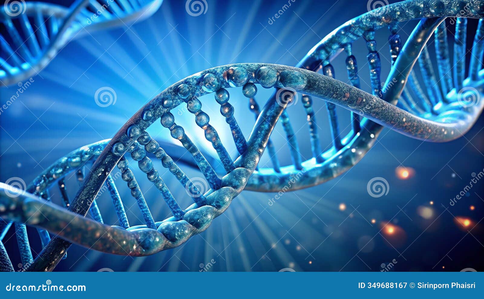 Detailed Plastic DNA Strand Image a Visual Guide To Molecular Biology ...