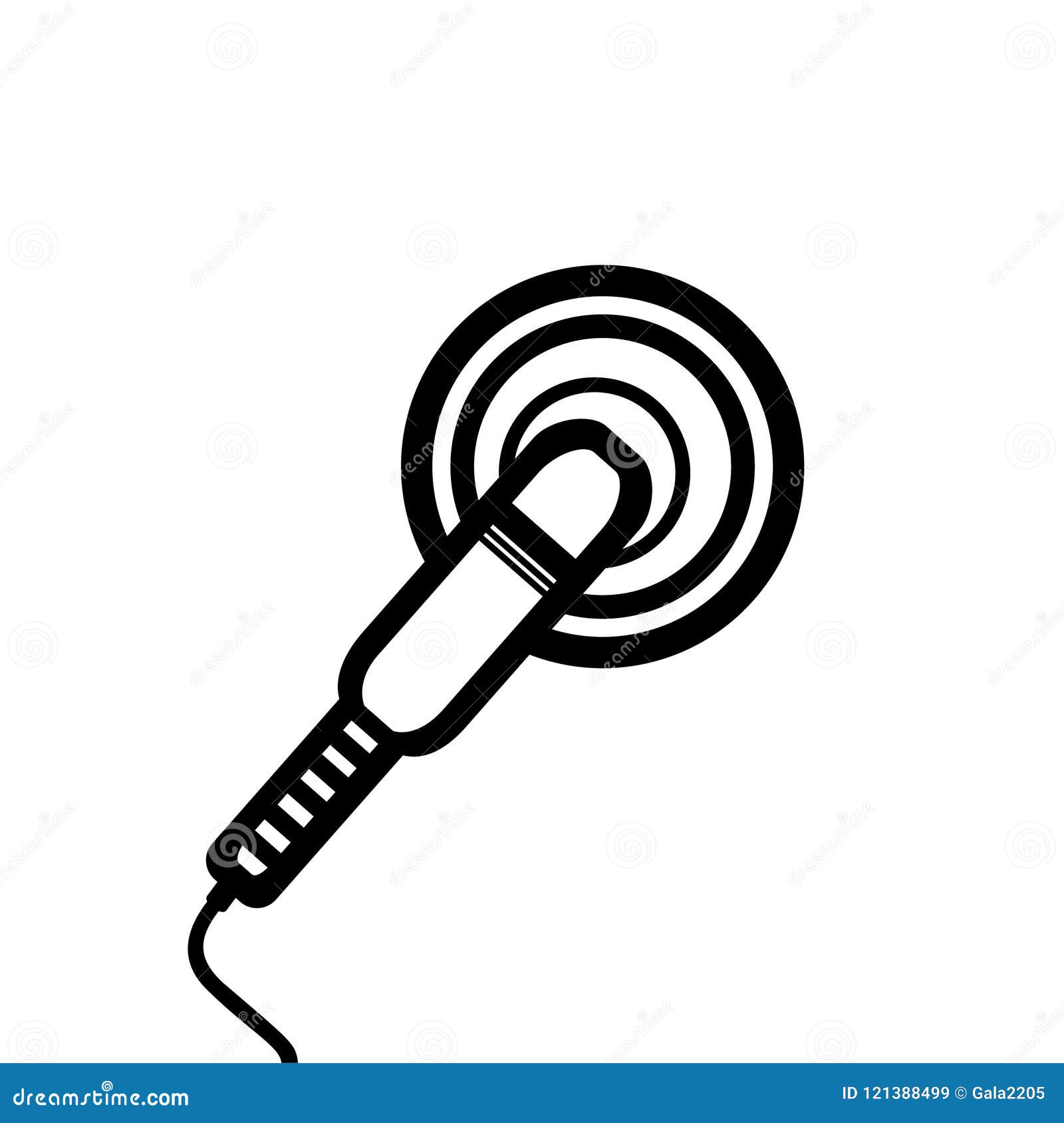 Detailed Polishing Machine Illustration Can Be Used for Web and Stock ...