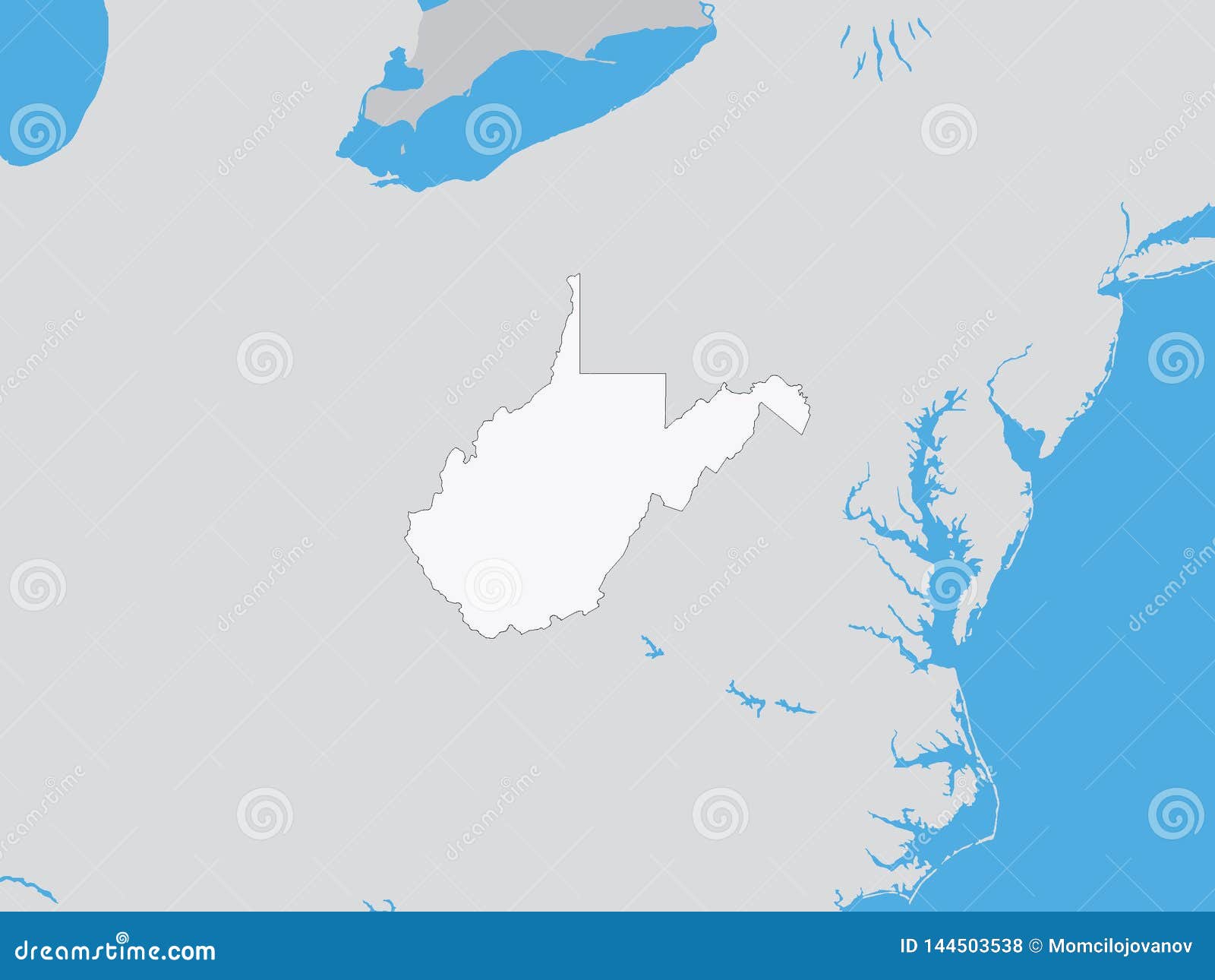 Detailed Virginia Physical Map With Labeling. Vector Illustration ... Detailed Virginia Physical Map With Labeling. Vector Illustration ...