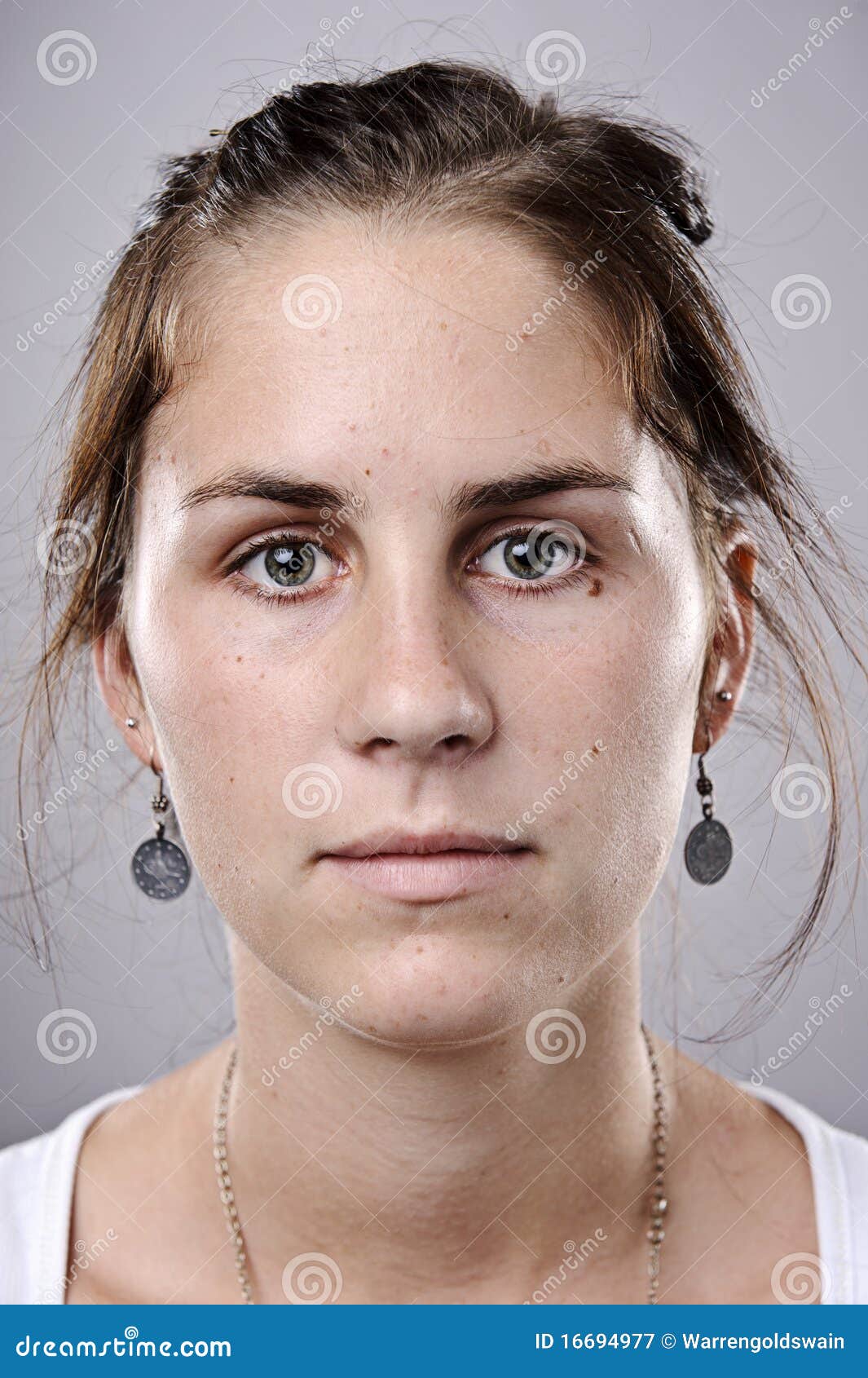 Detailed Portrait stock image. Image of woman, stare - 16694977