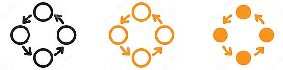 Detailed Process Method Step Procedure or Workflow Icon for Business ...