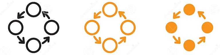 Detailed Process Method Step Procedure or Workflow Icon for Business ...