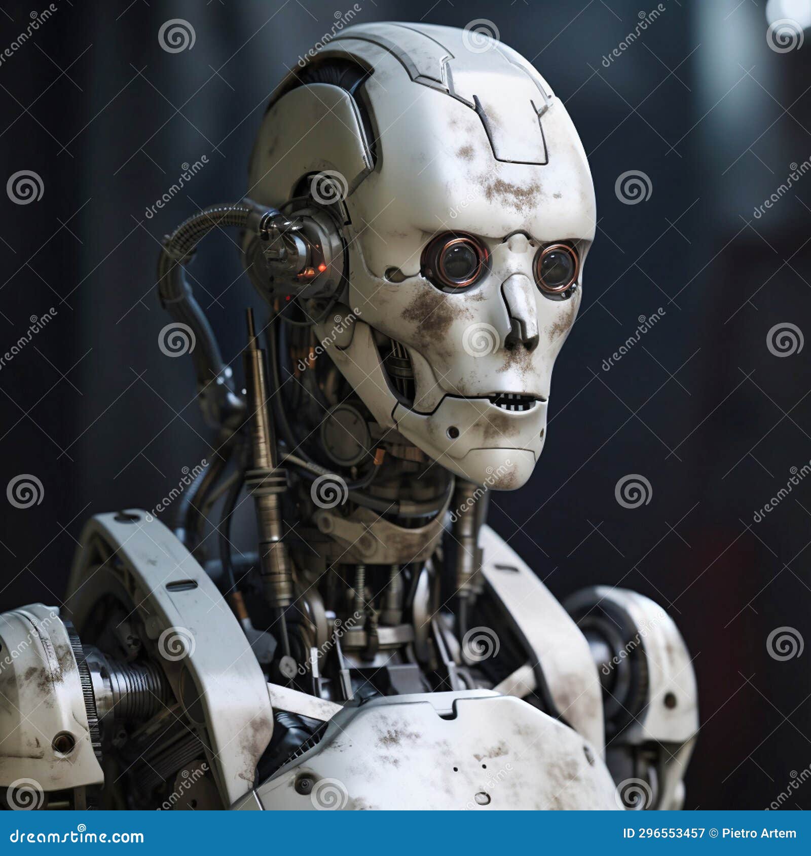 Detailed Prototype of a Humanoid Robot Stock Image - Image of prototype ...